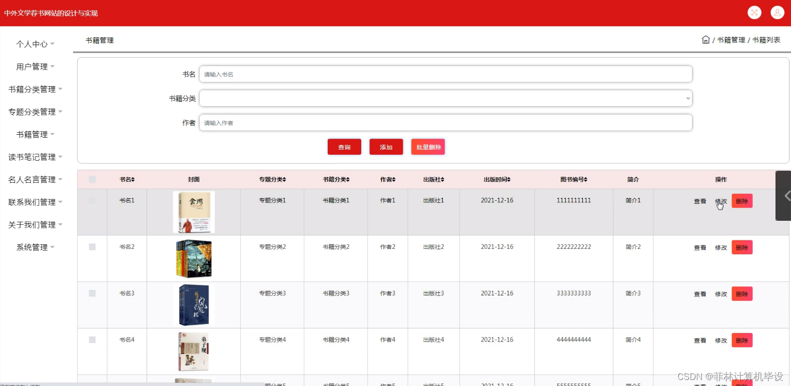 中外文学荐书网站的设计与实现jspjavaspringmvcmysqlmybatis文学网站的设计与实现 Csdn博客