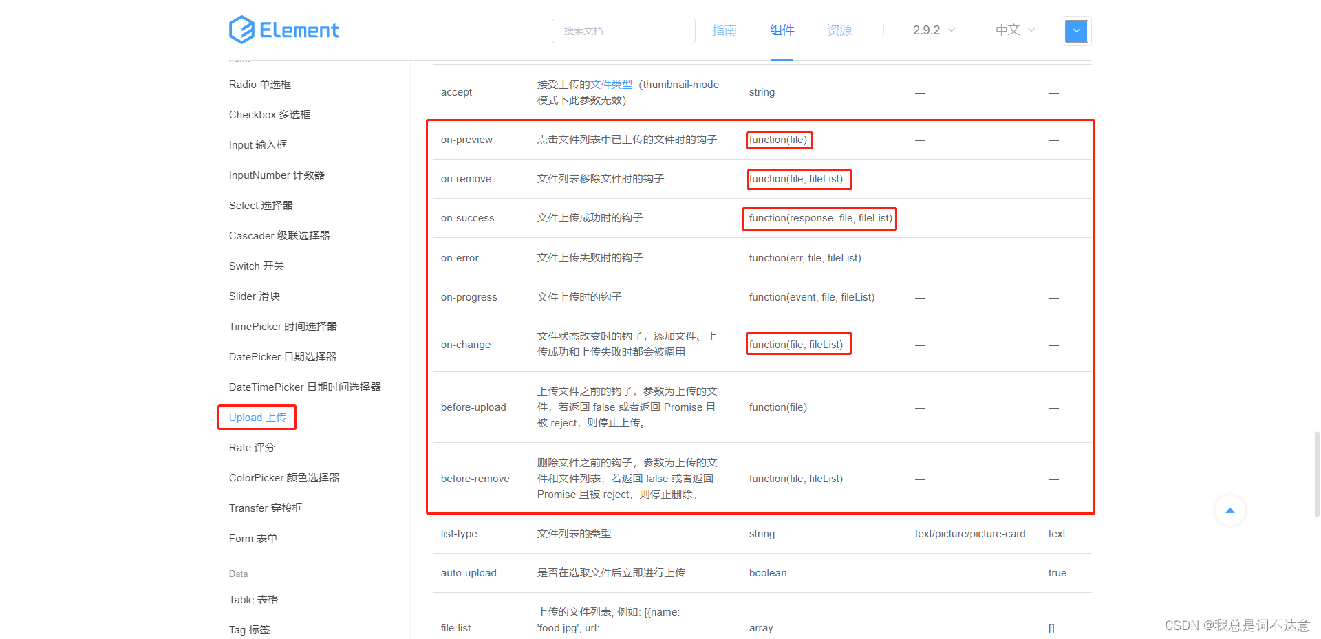 Element Ui El Upload 组件 Attribute传自定义参数el Upload On Preview Csdn博客