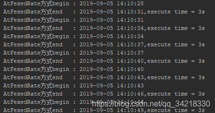 我们用Rate代表scheduleAtFixedRate 方法， Delay代表scheduleWithFixedDelay 方法 * 从字面意思上理解Rate表示固定频率的,每隔多_rate ...