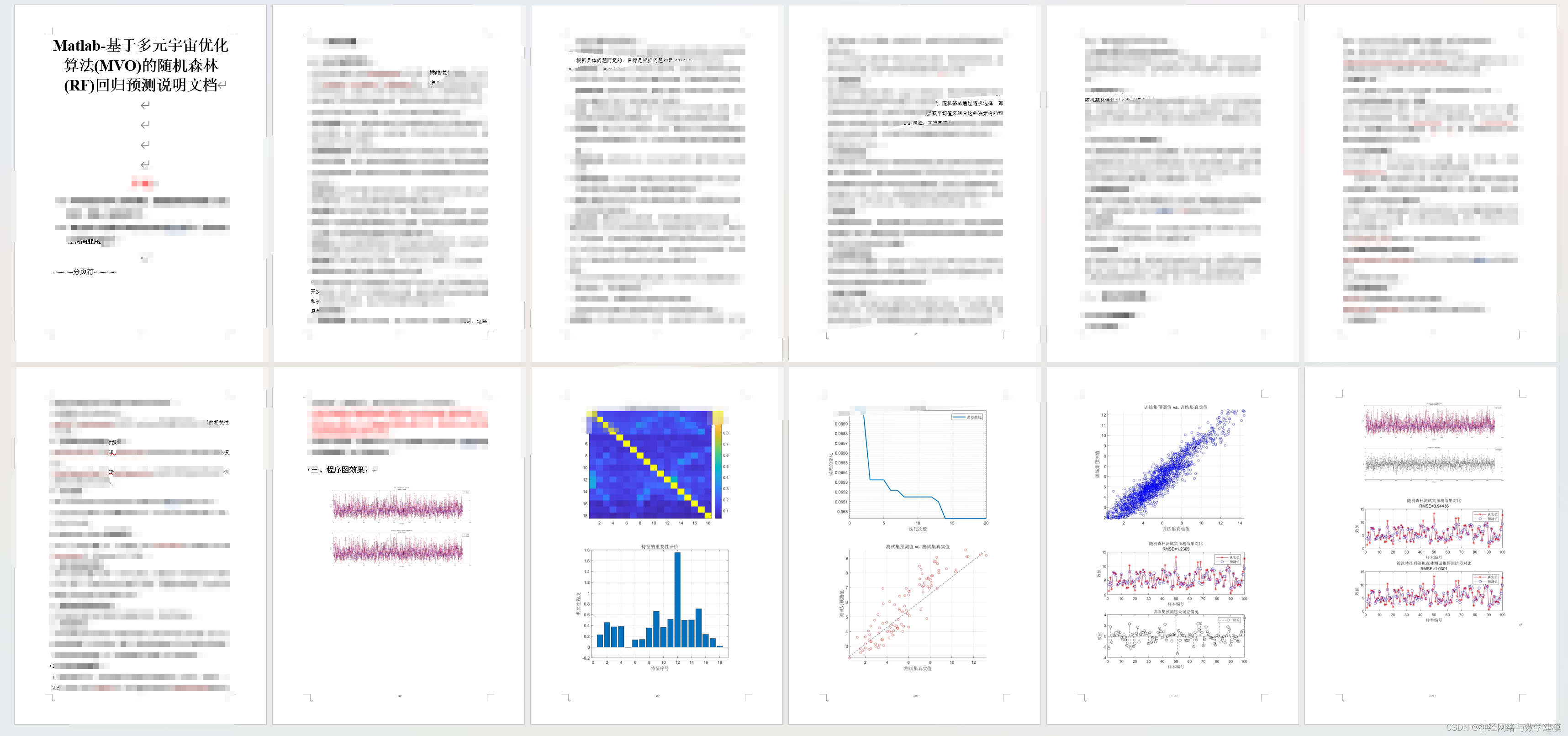 MVO-RF|多元宇宙算法-随机森林-回归|多变量特征筛选-回归预测|Matlab_多元回归算法 质量寻优-CSDN博客