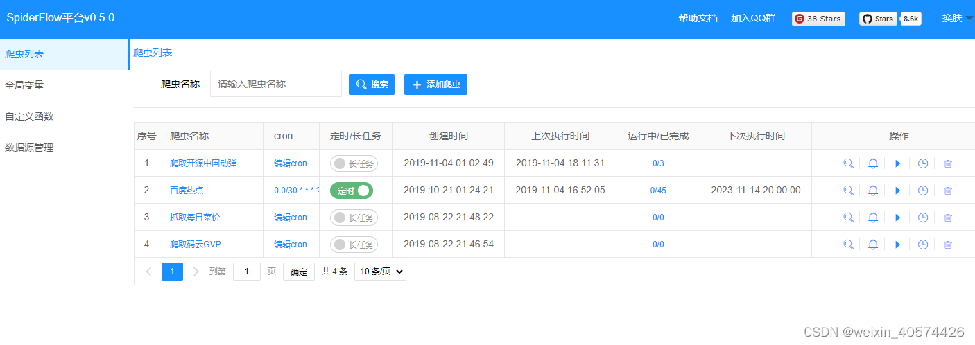 2023年最新的部署spider-flow 教程（可以使用的网上其他的太水，没啥用）_spiderflow怎么保存数据到数据库-CSDN博客