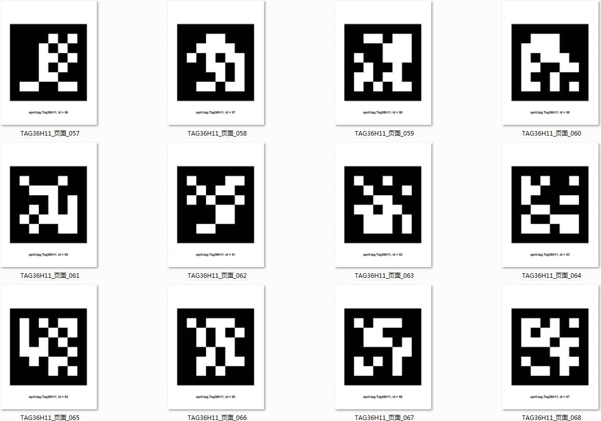 Apriltag ： 用于视觉系统标定图标tag36H11-CSDN博客