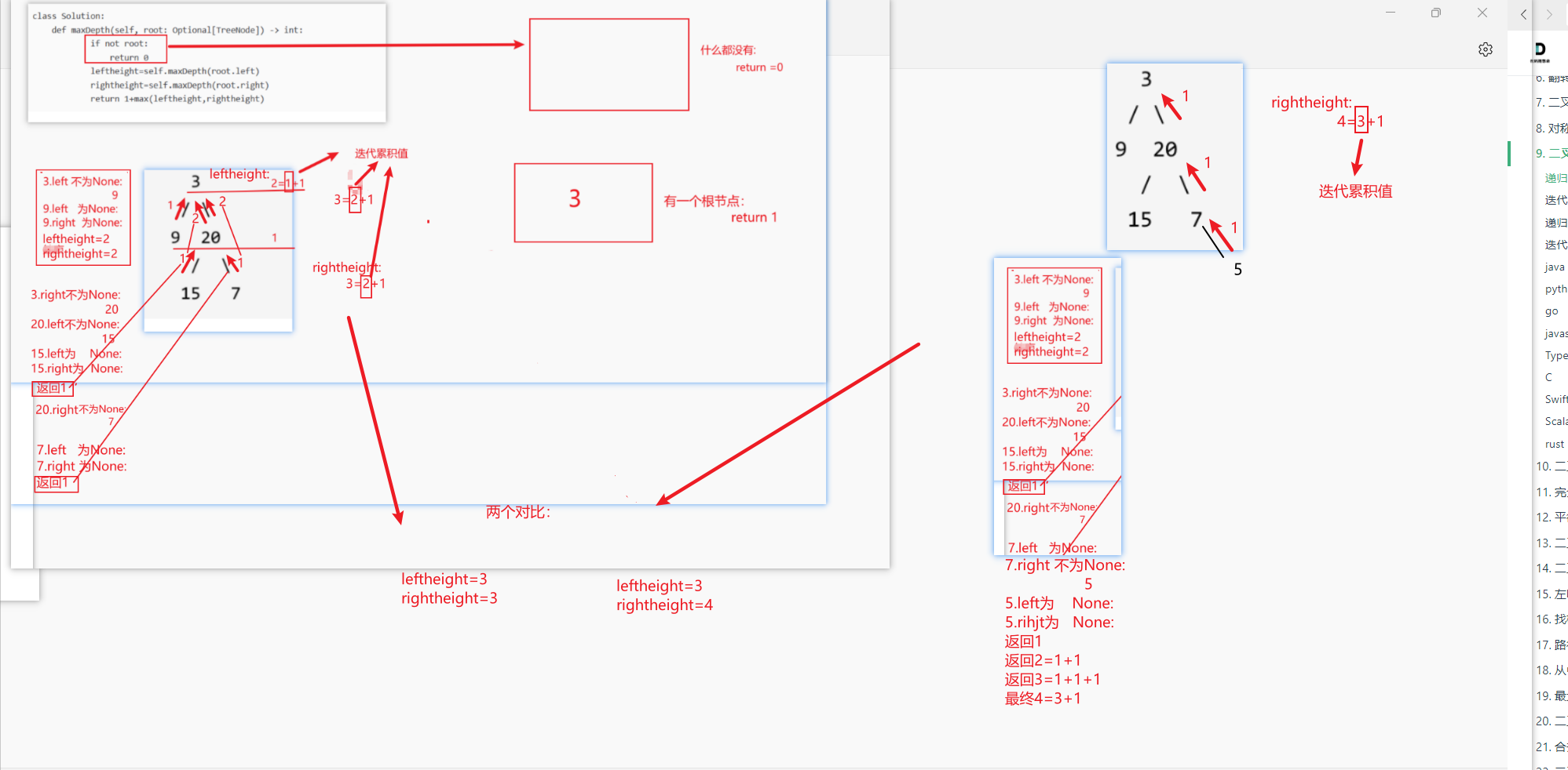力扣算题day16(树使用递归方法需要记住，都会遍历完整个树，叶子节点是整个递归的某次递归结束)-CSDN博客