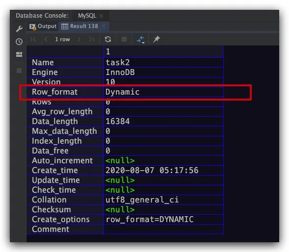 row size is 8157 which is greater than maximum allowed size (8126) for a record on index leaf ...