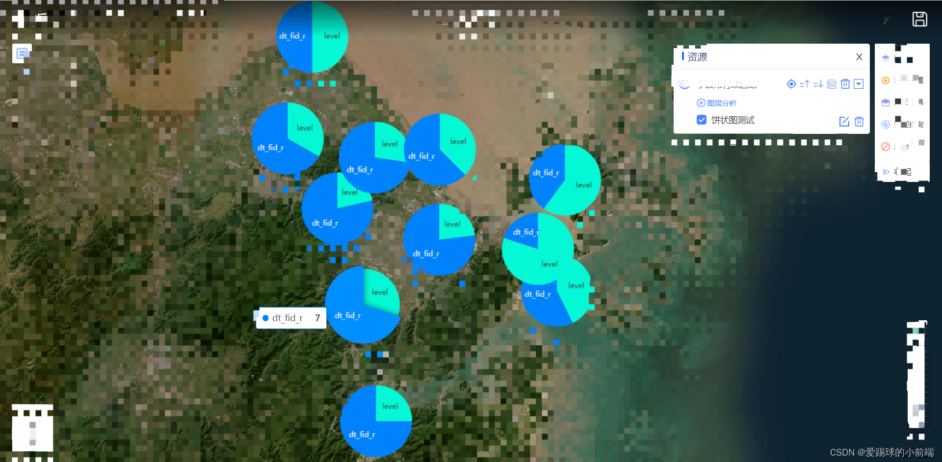 GIS引擎使用echarts专题图之—饼状图_arcgis 地图上显示echart图表-CSDN博客