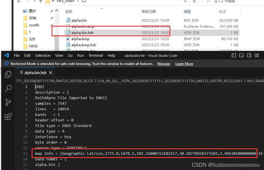 PolSAR Pro处理之后编辑ENVI格式头文件_polsarpro envi-CSDN博客