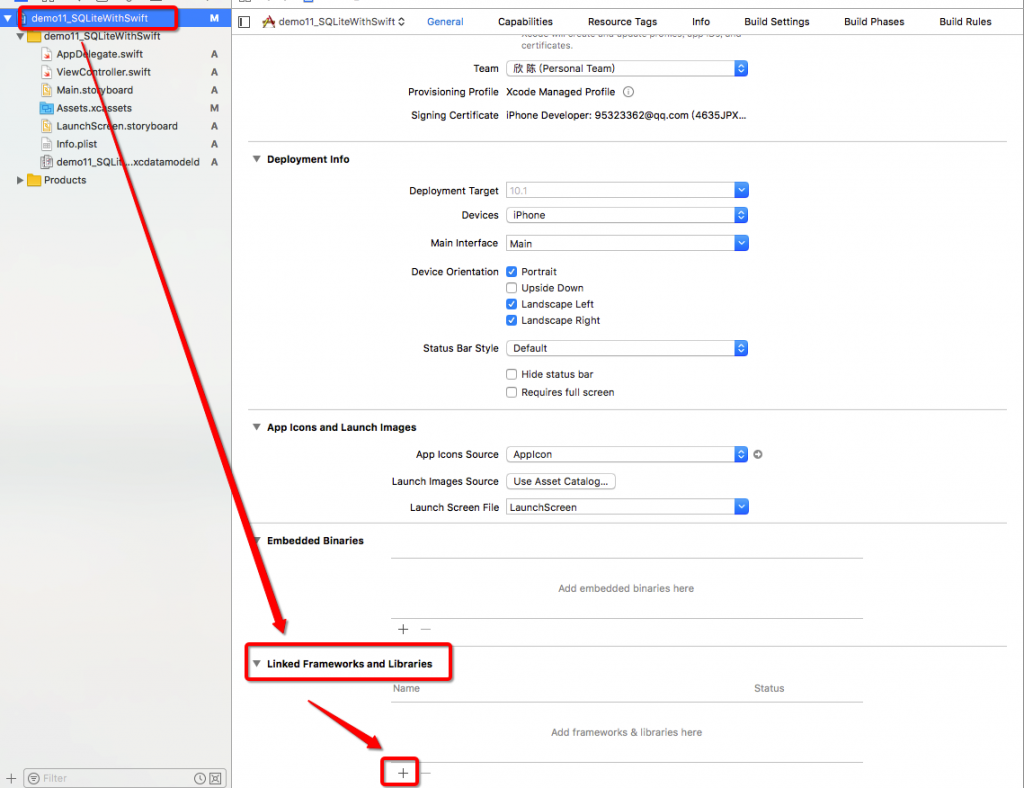 【iOS10】使用XCode8、Swift3. 操作SQLite3数据库的步骤（包括配置环境和SQLite语句）_swiftimport sqlite3-CSDN博客