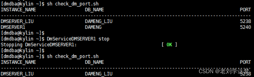 达梦8数据库用dbca.sh程序修改实例名和端口号_已存在数据库服务,请更改数据库实例名称 达梦-CSDN博客