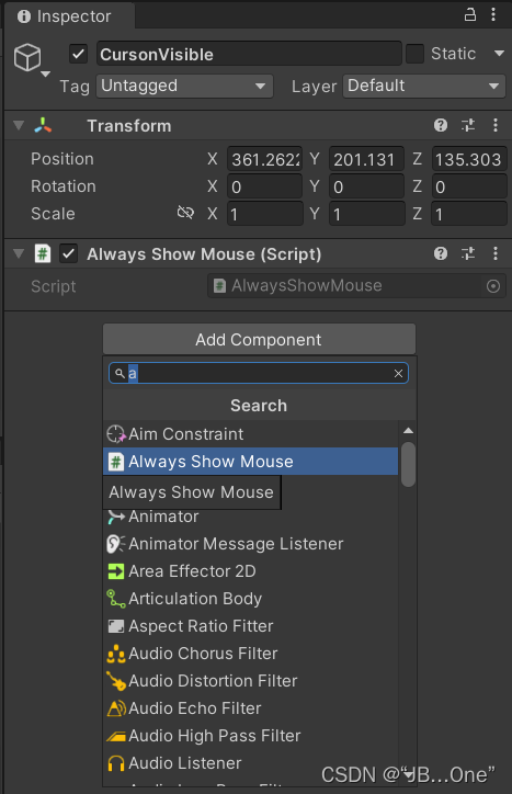 unity3D保持鼠标可视化_unity 显示鼠标-CSDN博客