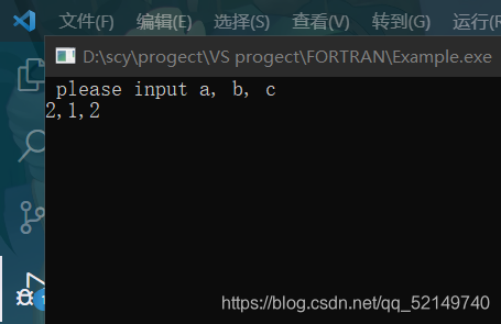 vscode中Fortran调试运行自动结束，无法输出结果。_fortran 程序无报错退出-CSDN博客