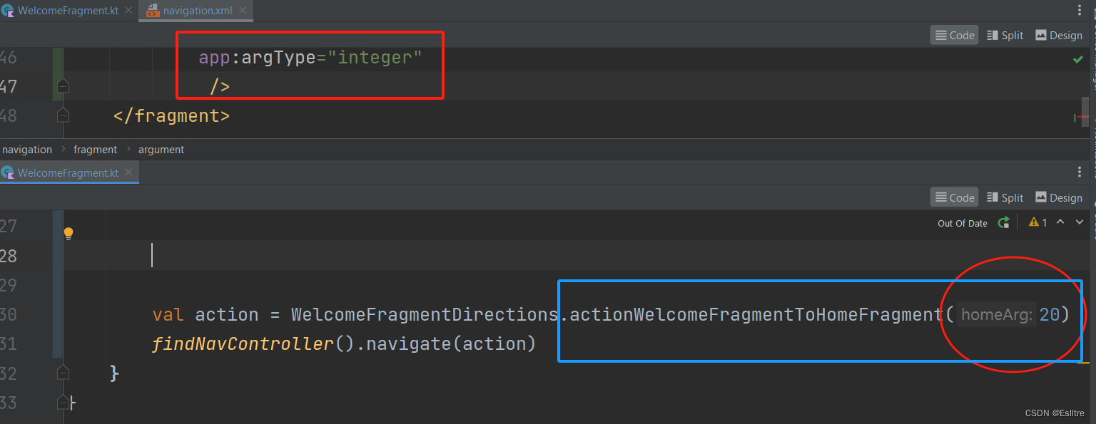 Too many arguments for public open fun actionWelcomeFragmentToHomeFragment():_too many arguments ...