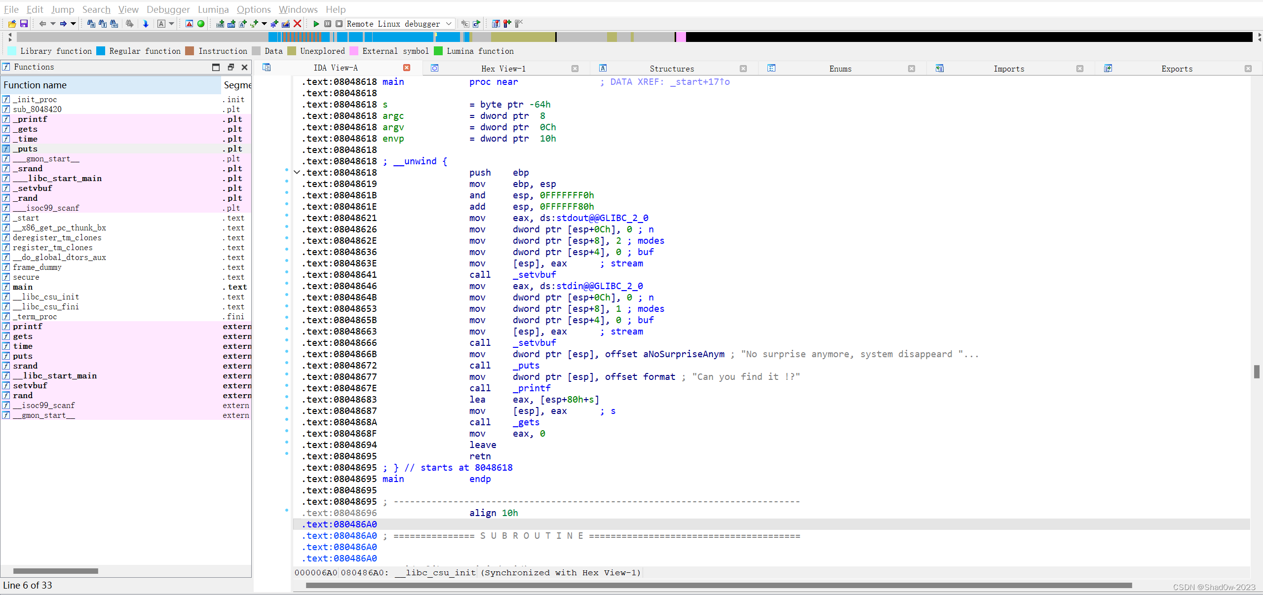 基础ROP之：ret2text，ret2libc，ret2syscall，ret2shellcode-CSDN博客