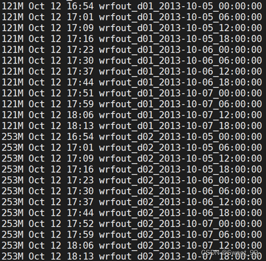 2013.10.5-7台风“菲特“fitow模拟实例【WRF模拟实操：WRFdomain范围设置，namelist代码，WRF模拟流程，wrfout结果查看头文件，原文对比】-CSDN博客