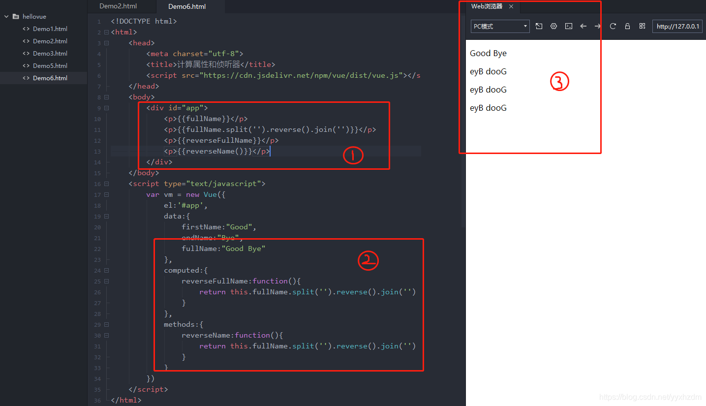 Vue基础课程学习之计算属性和侦听器（六）上面代码是命令式且重复的。将它与计算属性的版本进行比较 Csdn博客