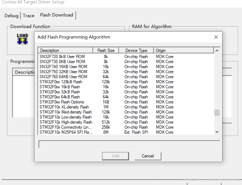 μVision出现Error：Flash Download failed - "Cortex-M0"的解决办法（附下载地址