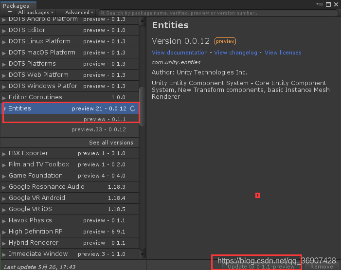 Unity ECS 初学(一) ECS安装_unity ecs安装-CSDN博客