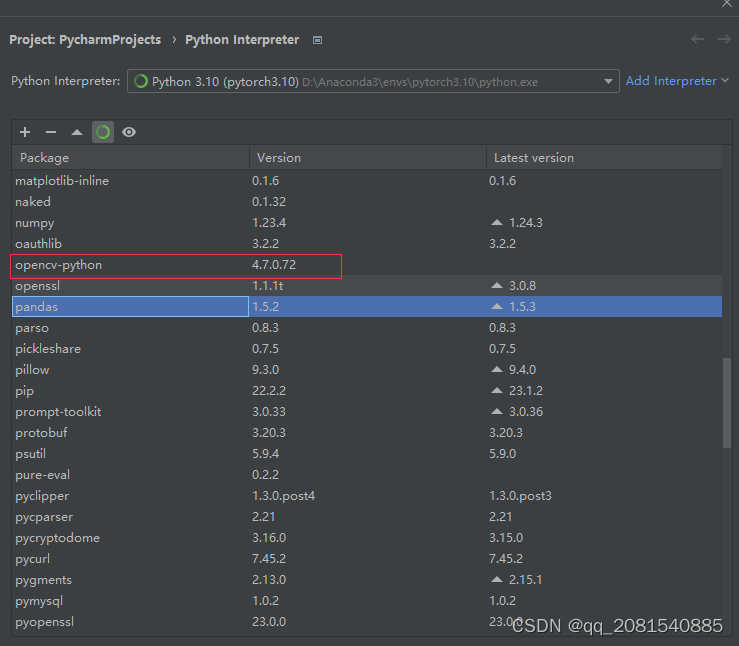 OpenCV 安装_python310安装opencv2安装-CSDN博客