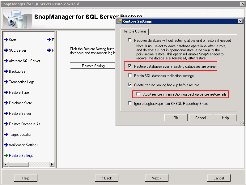 Restore DB to most recent by using SnapManager for MSSQL-CSDN博客