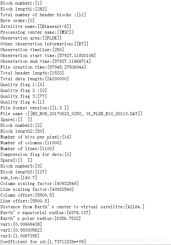 python读取Himawari-8葵花8标准数据（HSD）_python 葵花8.nc去除云层影响-CSDN博客
