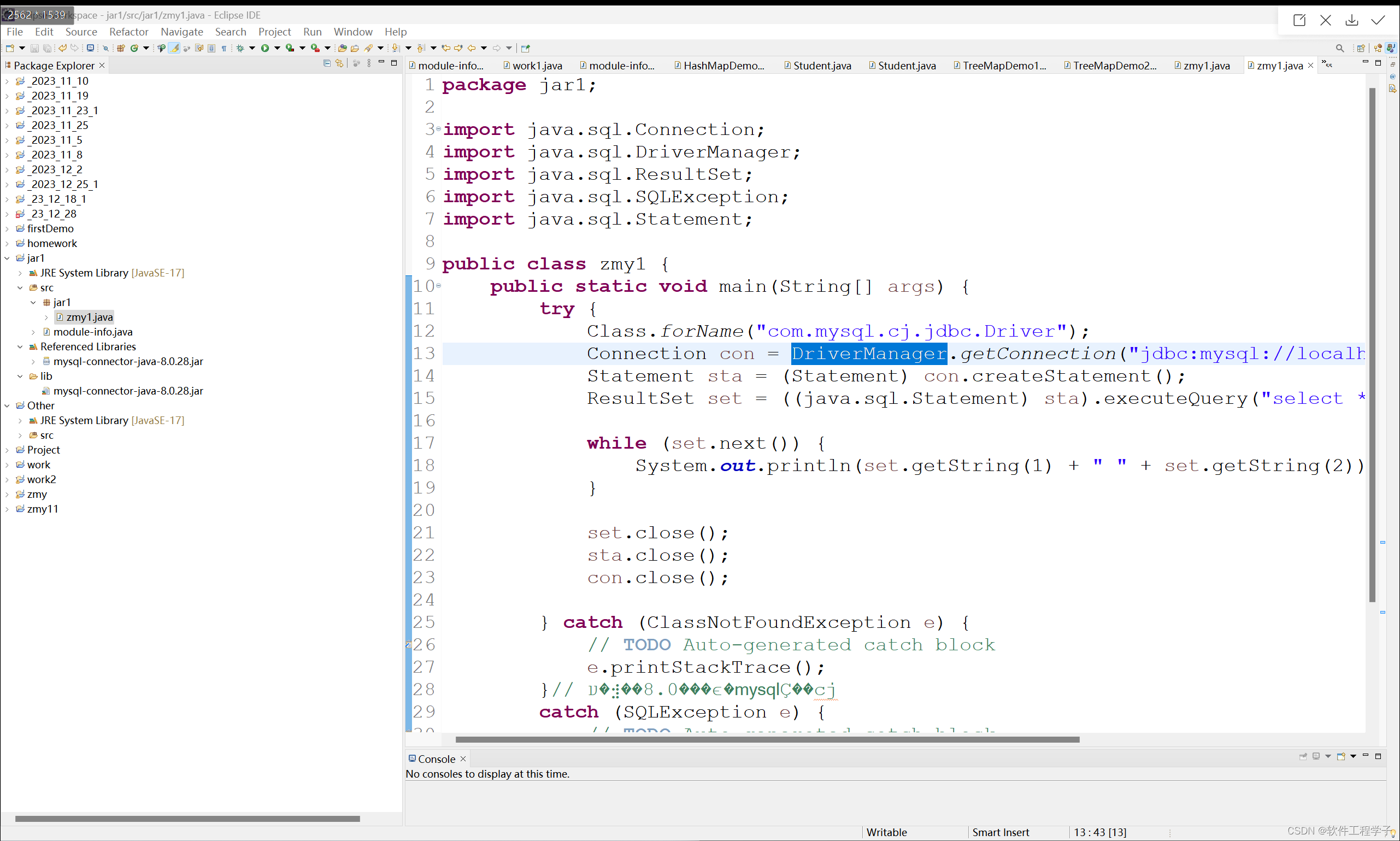 eclipse导入jar包的方法—导入mysql-connector-java-8.0.28为例_mysql-connector-java-8.0.28.jar-CSDN博客