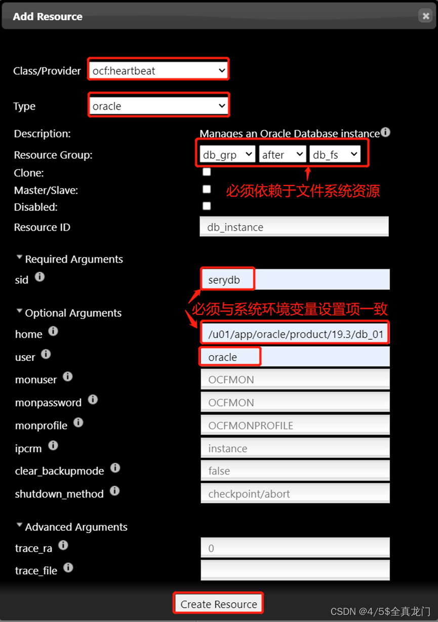 6.6.4 PCS创建Oracle 资源及资源组_pcs resource create-CSDN博客