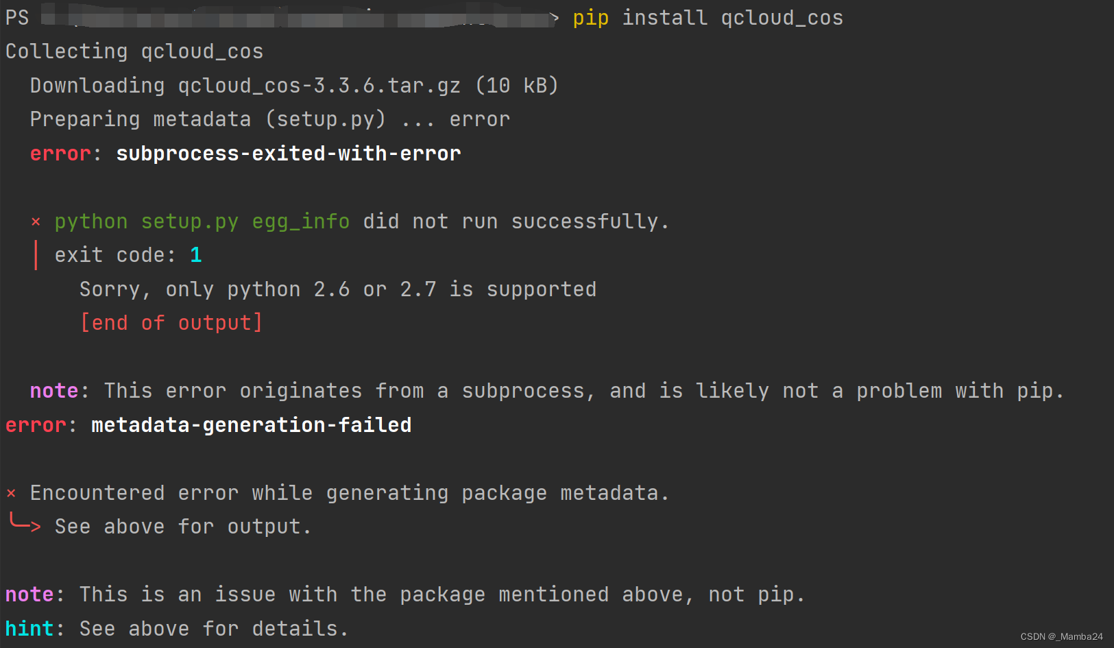 ModuleNotFoundError: No module named ‘qcloud_cos‘_no such module 'qcloudcosxml-CSDN博客