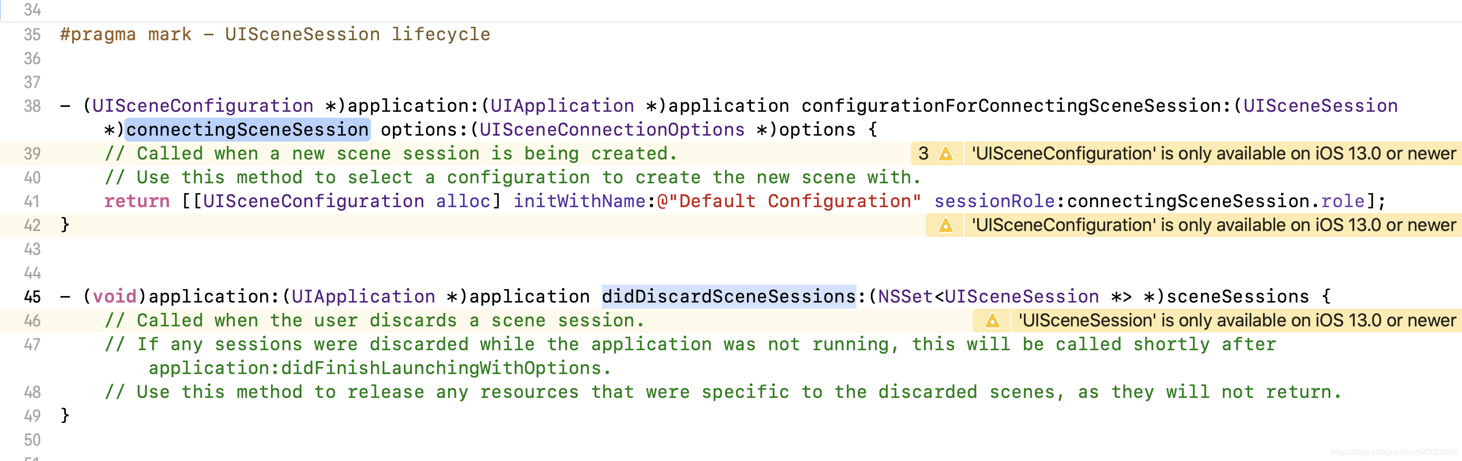 适配iOS 13 (Xcode11) / SceneDelegate.m 有感_application scene manifest-CSDN博客