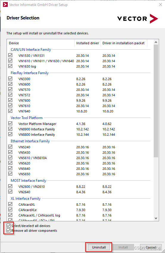 Vector CANape16.0SP4安装卸载及问题解决_canoe卸载-CSDN博客