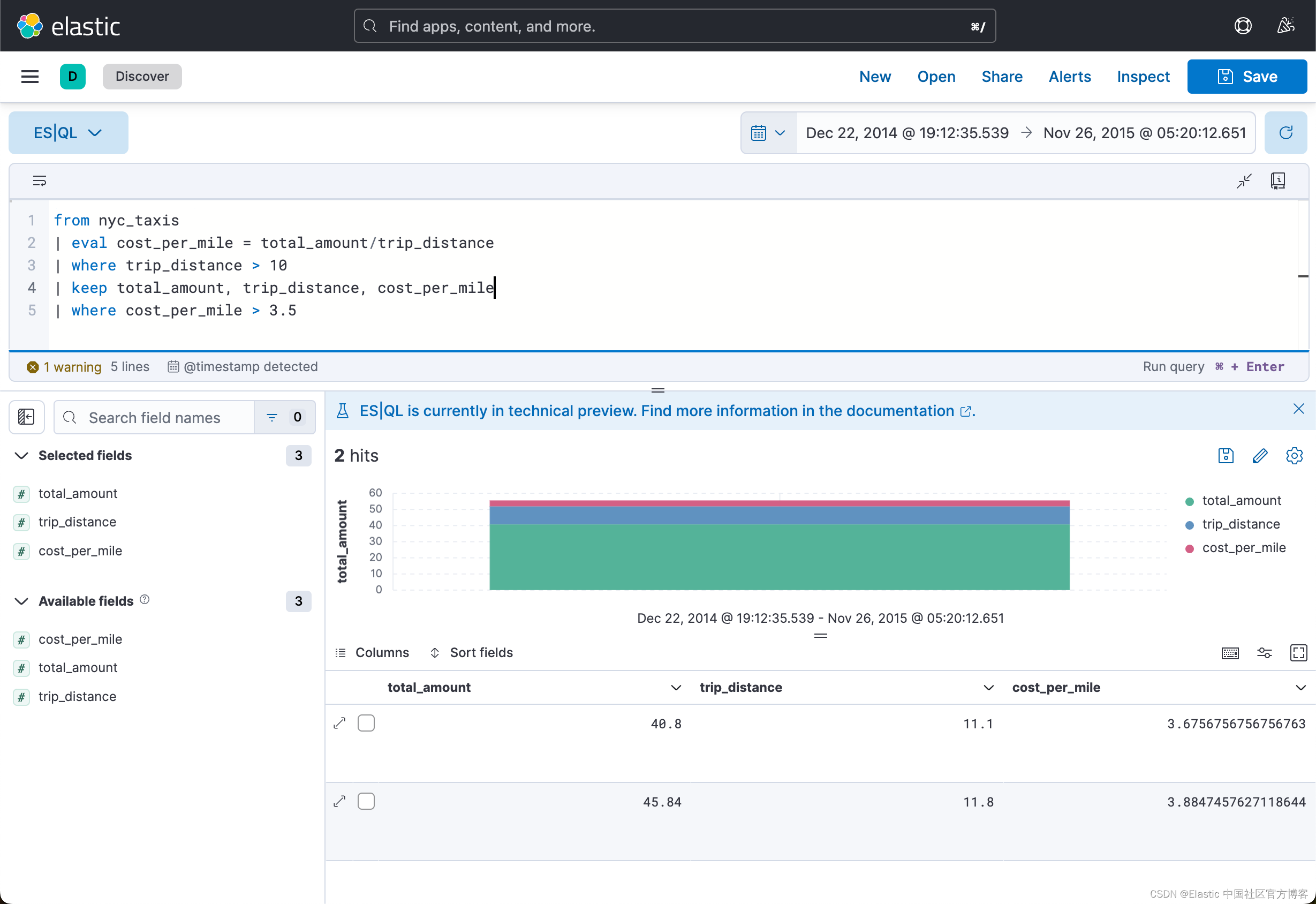 Elasticsearch：ES|QL 动手实践_es|ql练习-CSDN博客