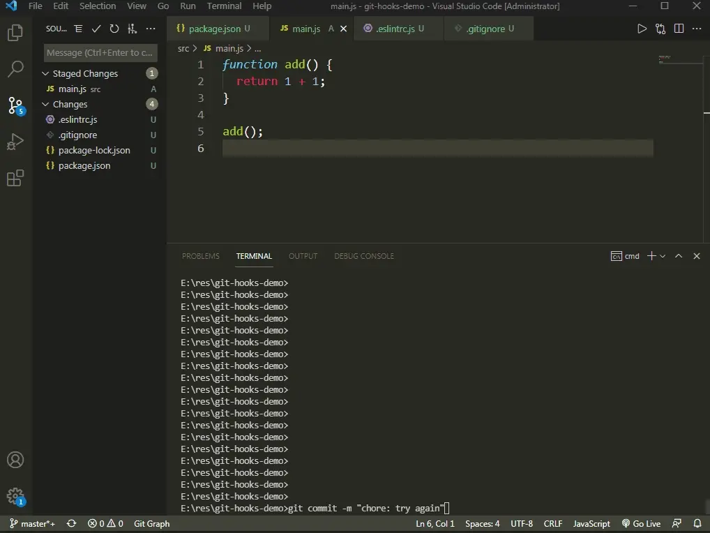 手写 git hooks 脚本_git config core.hookspath-CSDN博客