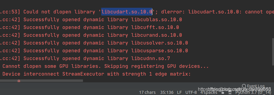 tensorflow-gpu报错could not dlopen library libcuda，导致无法调用GPU。_could not dlopen library 'libcuda.so ...