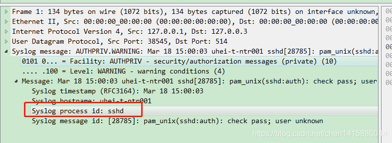 syslog协议解析源码实现及Wireshark抓包分析_syslog rfc 5424 标准数据格式 wireshark-CSDN博客