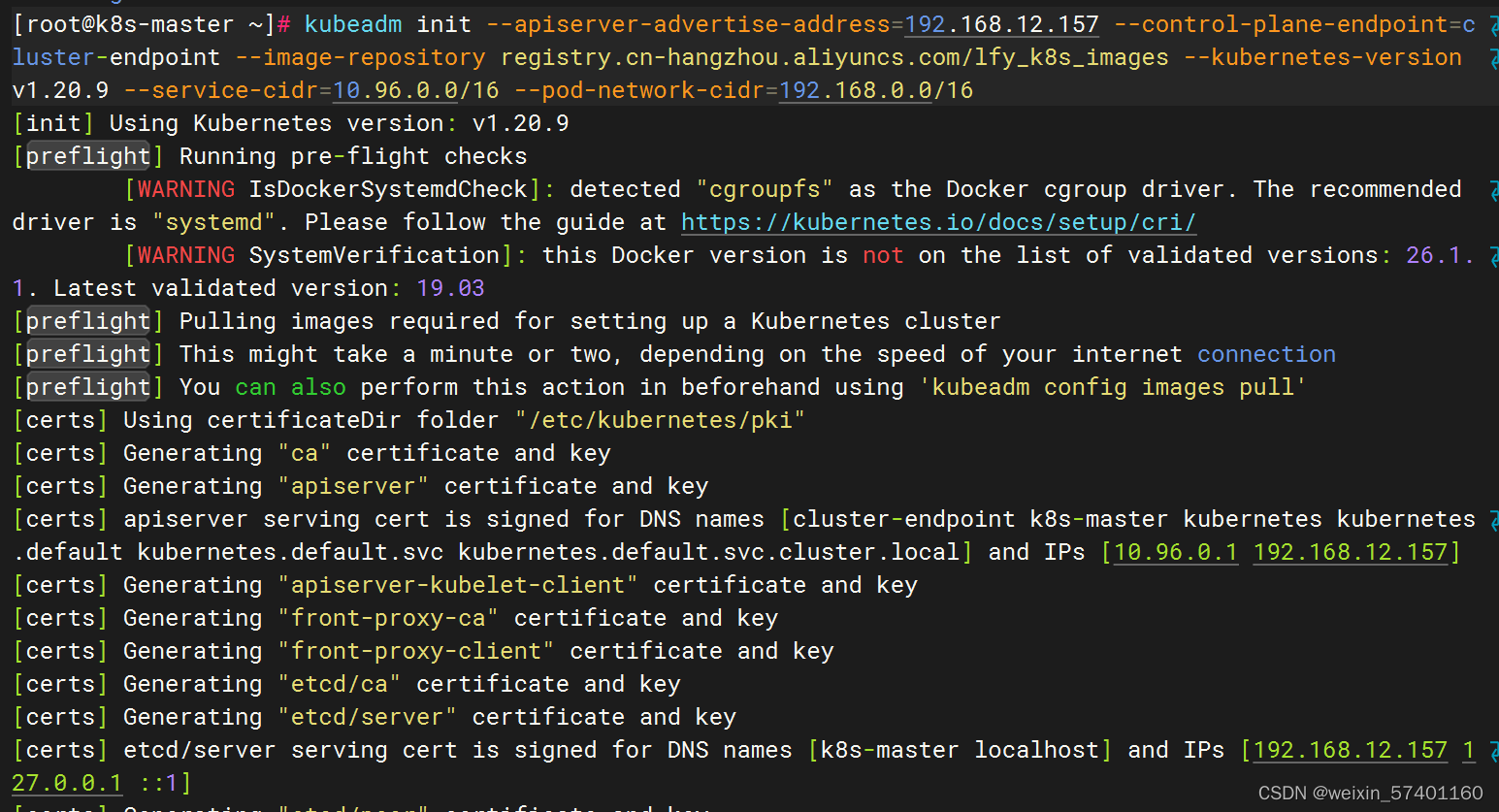 部署K8s主节点初始化的时候出错_初始化节点配置失败-CSDN博客