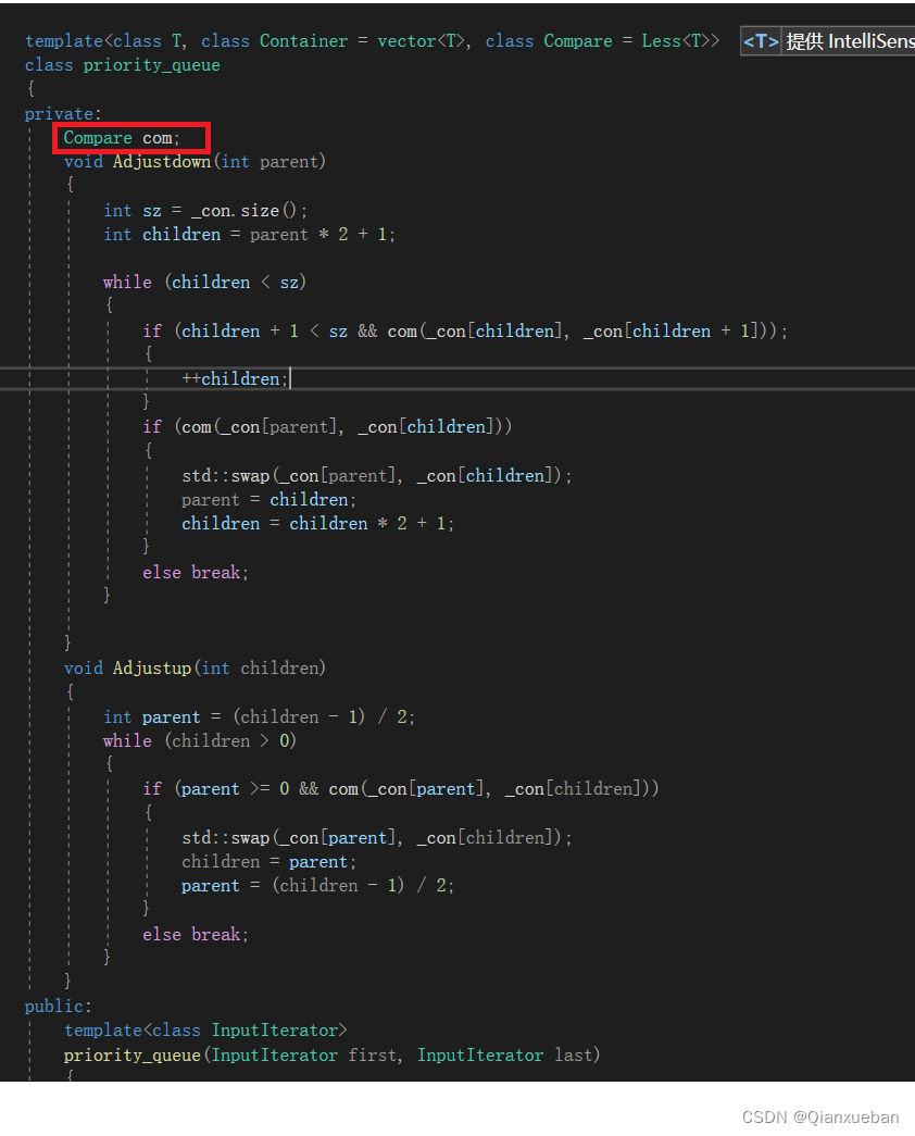 C++模拟实现优先队列（priority_queue）-CSDN博客