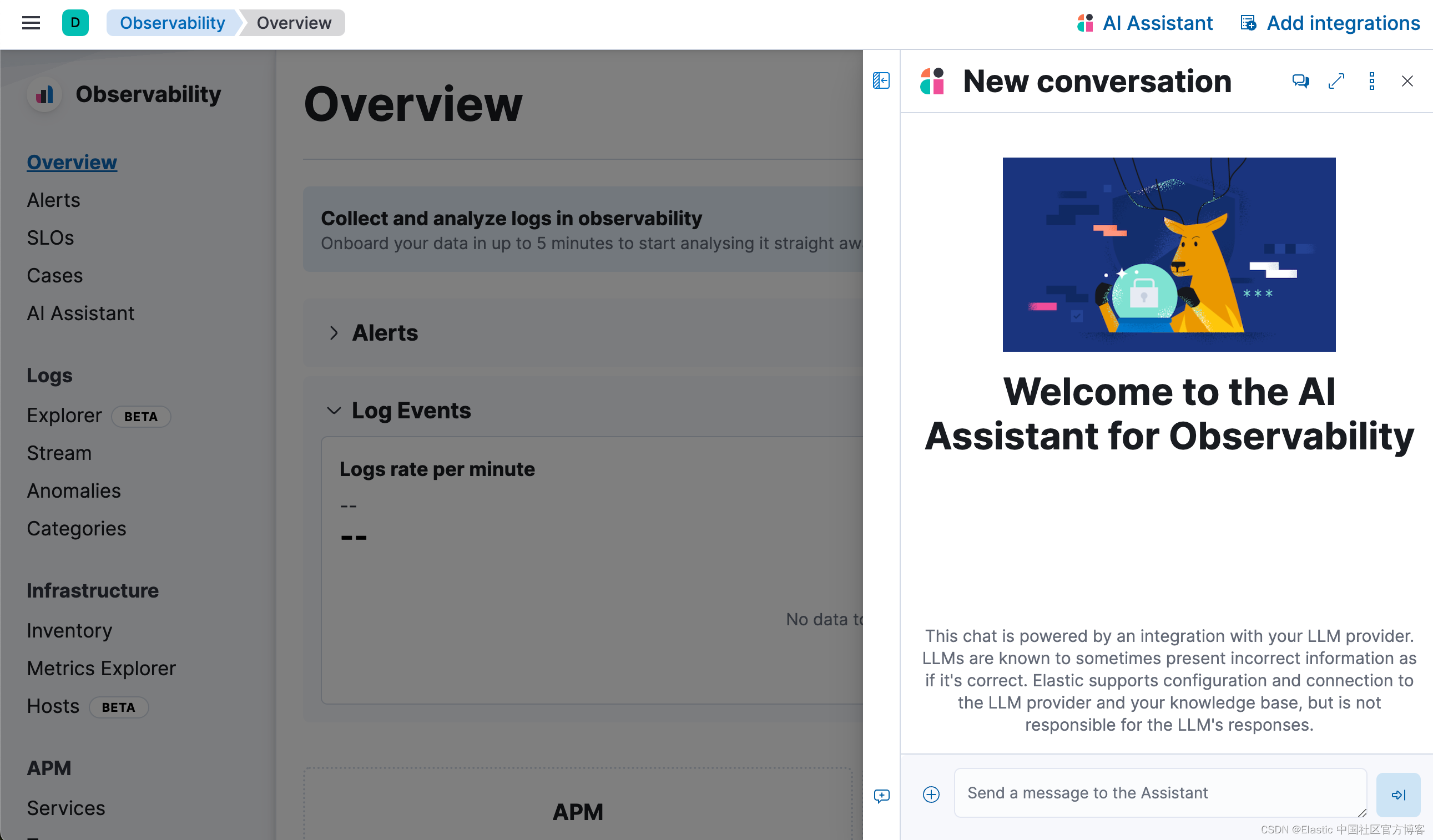使用 Elastic AI assistant for Observability 来分析日志_基于ai的日志分析工具-CSDN博客