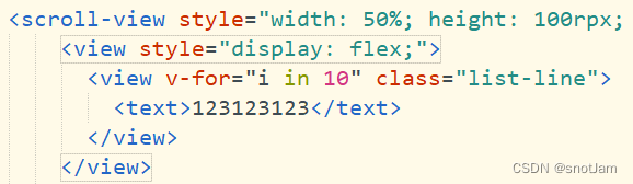 uniapp使用scroll-view，设置横向，内容重叠的问题解决_前端_snotJam-华为开发者空间