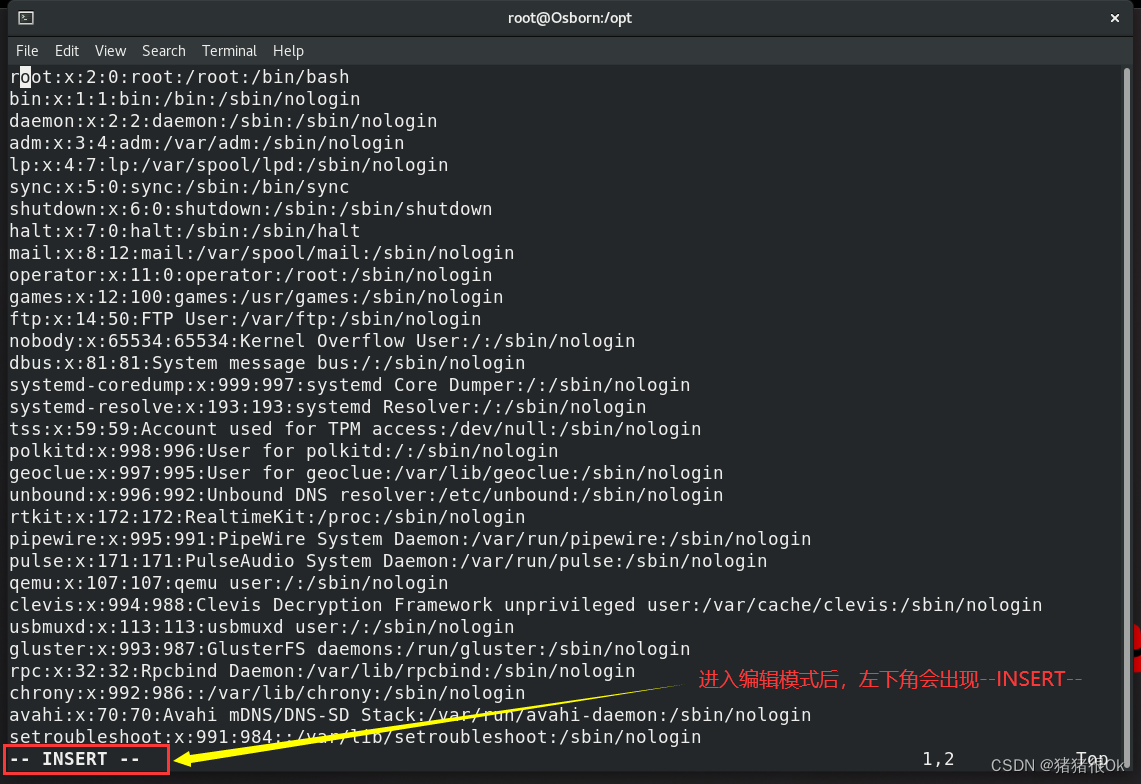 实验：基于Red Hat Enterprise Linux系统在终端使用vim进行拷贝、删除、查找、替换、保存、退出命令_vim cp命令-CSDN博客