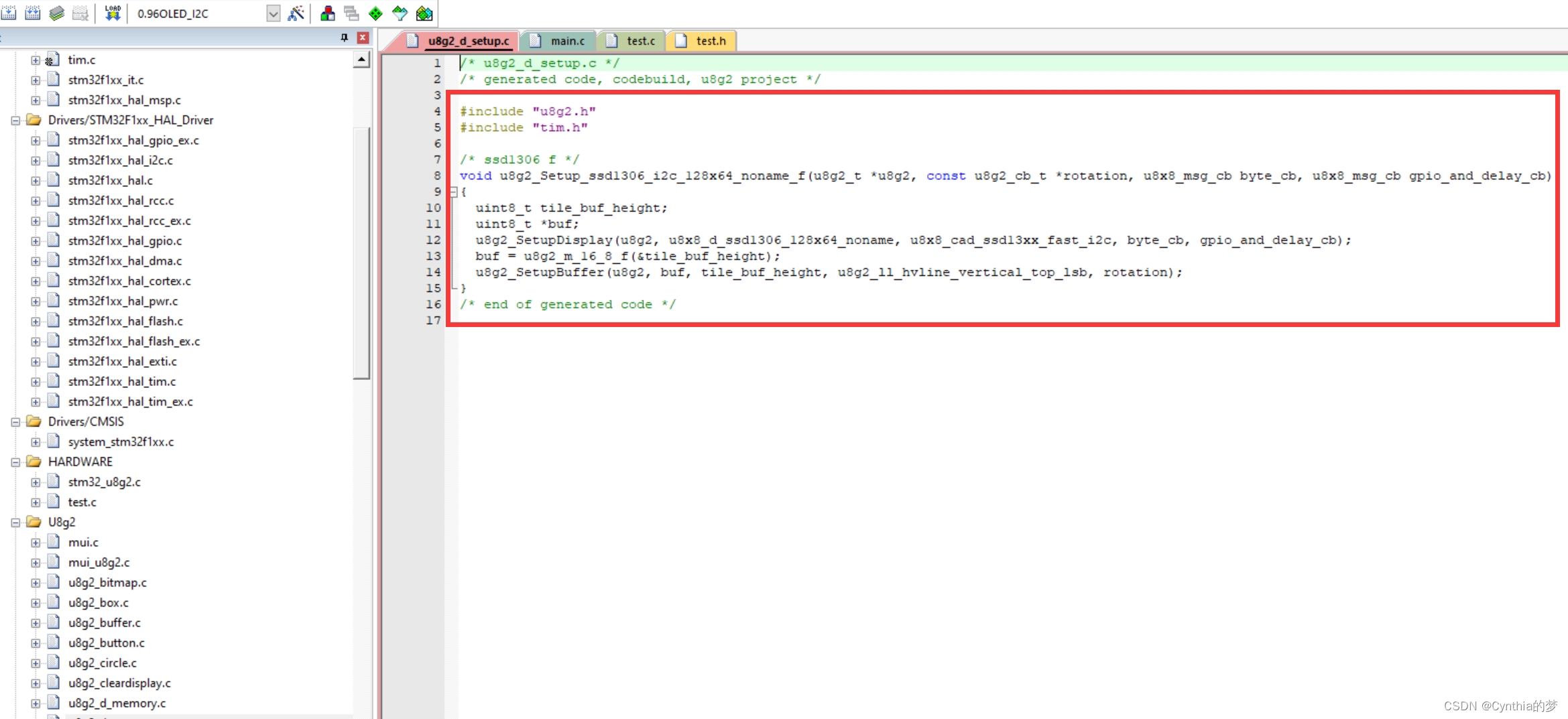 沉浸式学习STM32--基于I2C协议的OLED显示(利用U82G库)_stm32 u8g2-CSDN博客