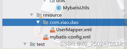 mybatis遇到（Could not find resource com/xiao/dao/UserMapper.xml)等问题.resources原因_xml_XC_2502476612 ...