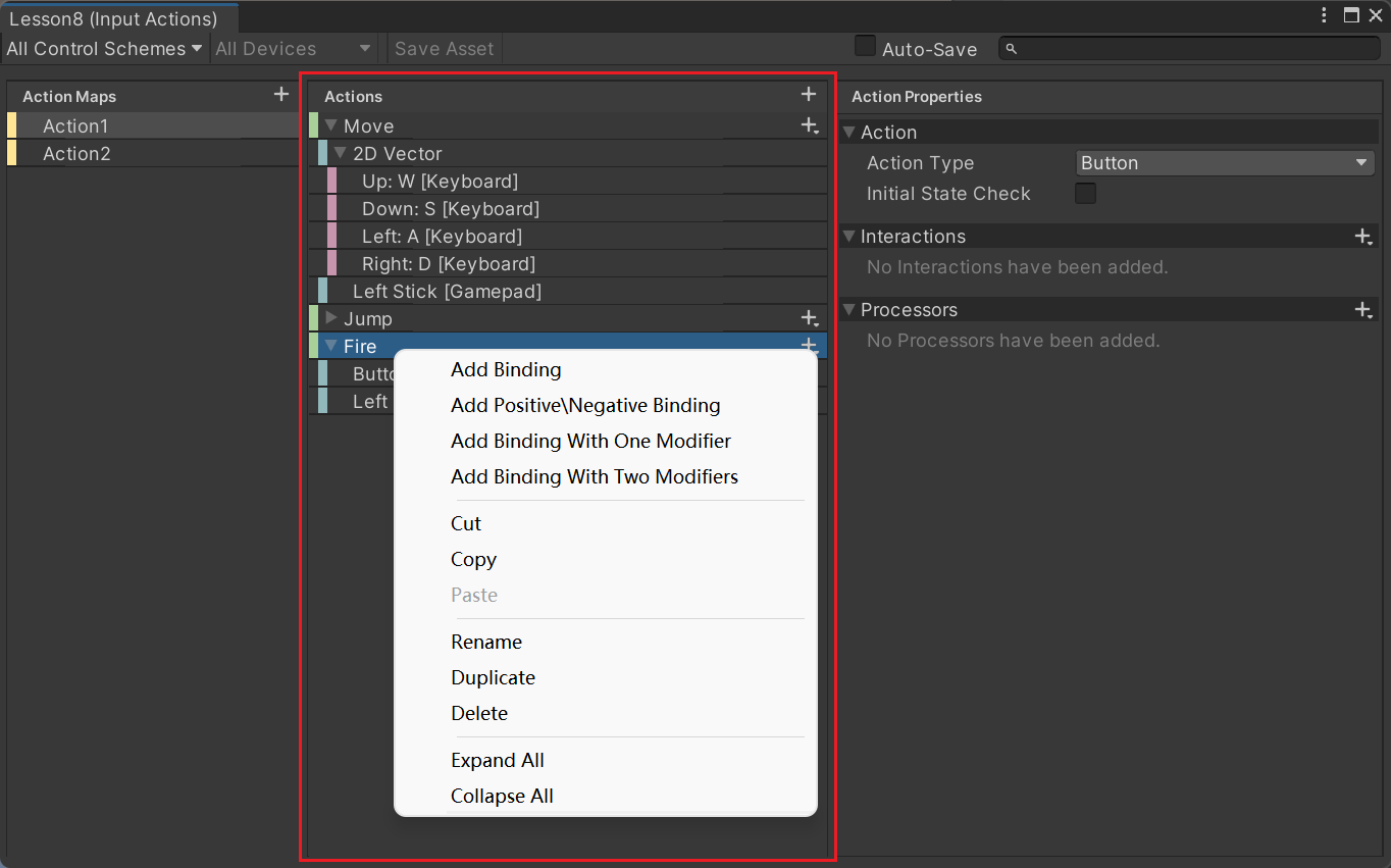 2022-09-09 Unity InputSystem4——输入配置文件_unity inputaction-CSDN博客