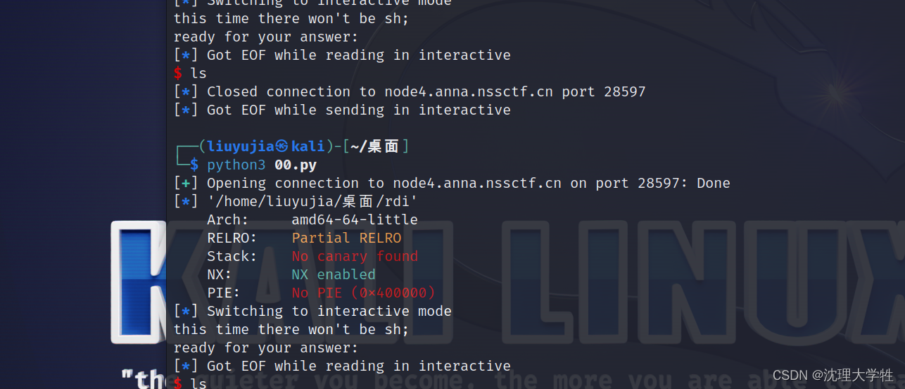 FSCTF 2023（公开赛道）（pwn持续更新中）_[fsctf 2023]nc-CSDN博客