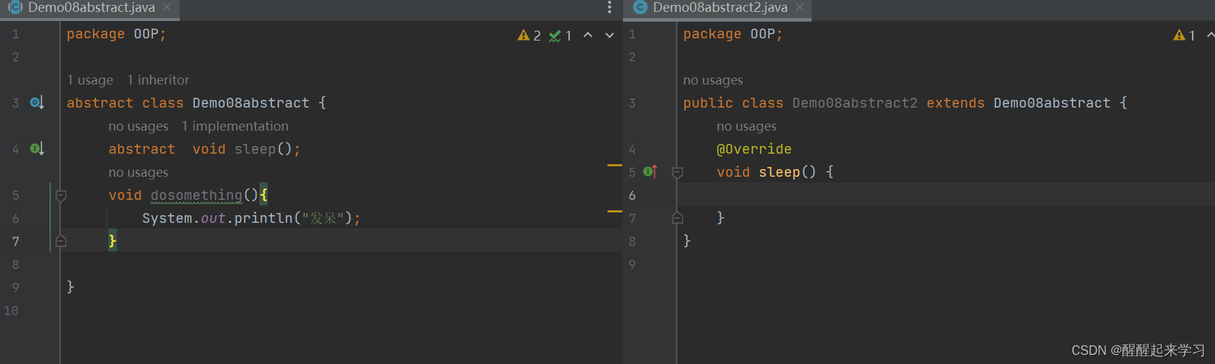 Day07 Java抽象类和接口_头歌java接口的定义与使用学生还是老师-CSDN博客