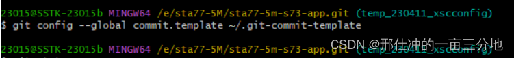 一文教你如何设置git commit模板规范_git commit 模板-CSDN博客