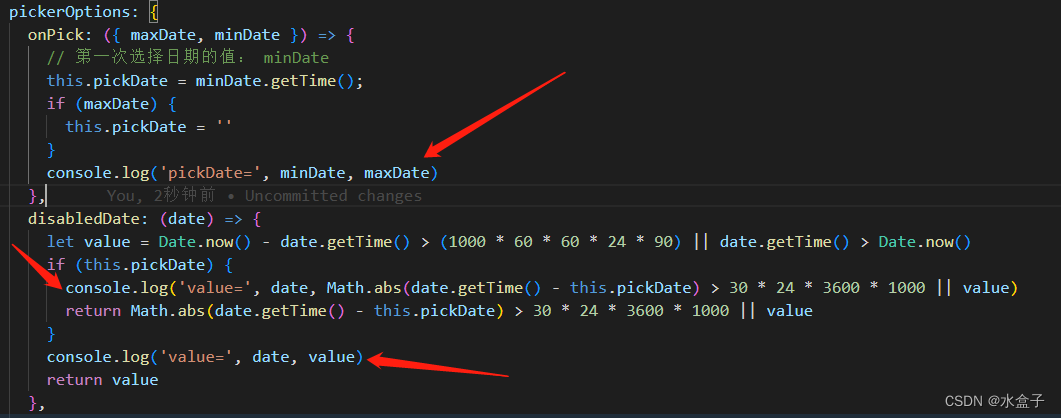 记录bug----element ui中使用datePicker组件不能选择今天_eldatepicker不能早于今天-CSDN博客