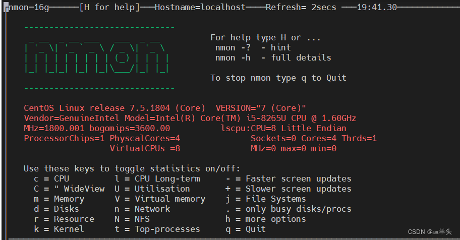 Linux性能监控命令_nmon 安装与使用_nmon命令-CSDN博客