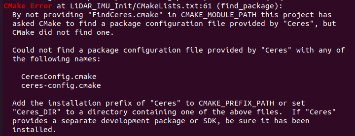激光雷达与惯导标定 | Lidar_IMU_Init ： 编译_li-init-CSDN博客