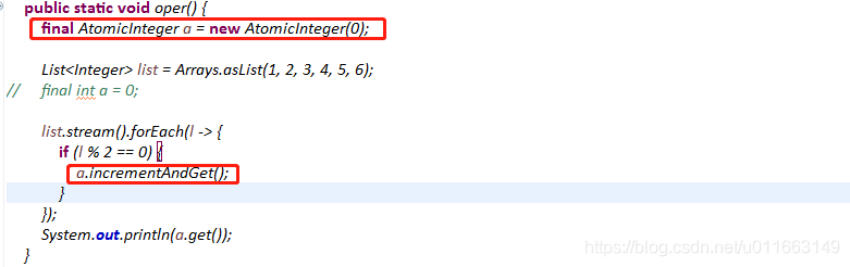 Lambda：Local variable a defined in an enclosing scope must be final or effectively final_local ...