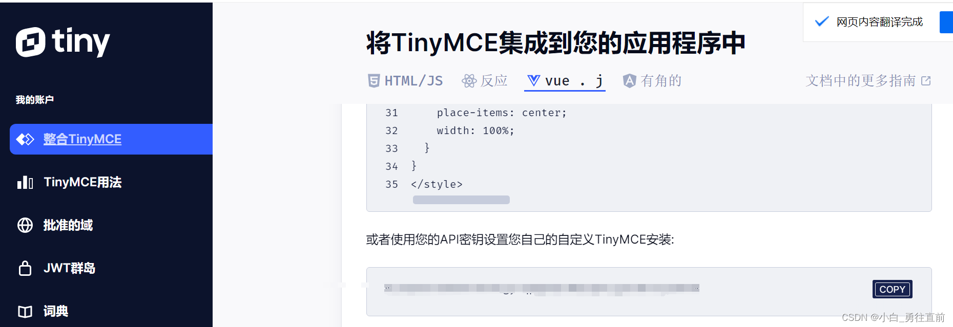 Vue3使用富文本tinymce_vue3 tinymce-CSDN博客