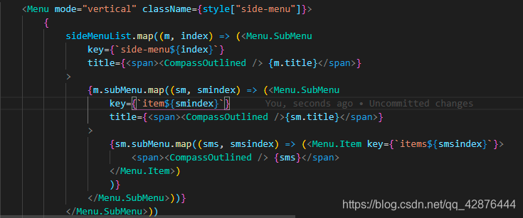 React Antd Menu.SubMenu Warning key值报警_react umi duplicated key 'tmp-2' used in menu by p-CSDN博客