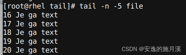 【linux】tail的基本使用_tail -n-CSDN博客